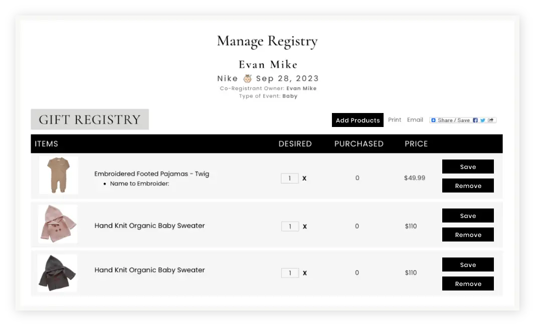 Custom Gift Registry App for BigCommerce | Our Green House Case Study USA